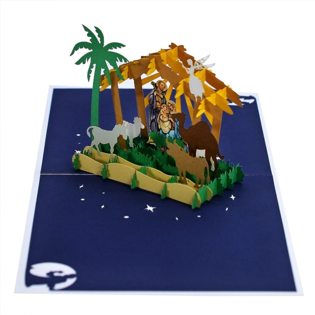 Wholesale Nativity scene 3D greeting pop up card manufacture in Bulk ...