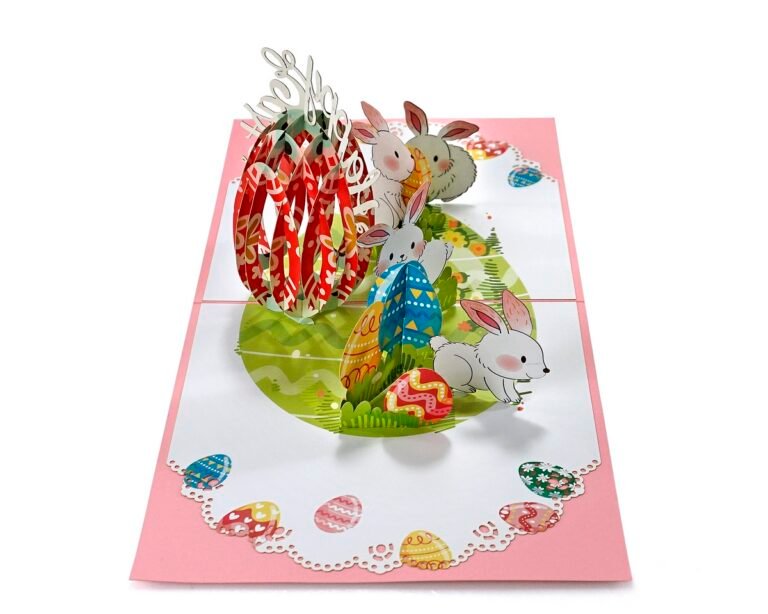 Wholesale Happy Easter Eggs Custom 3D popup card supplier - HMG Pop Up